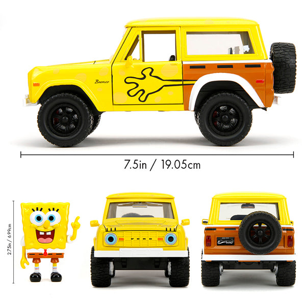 Spongebob Squarepants - 1972 Ford Bronco with Spongebob Figure 1:24 ...