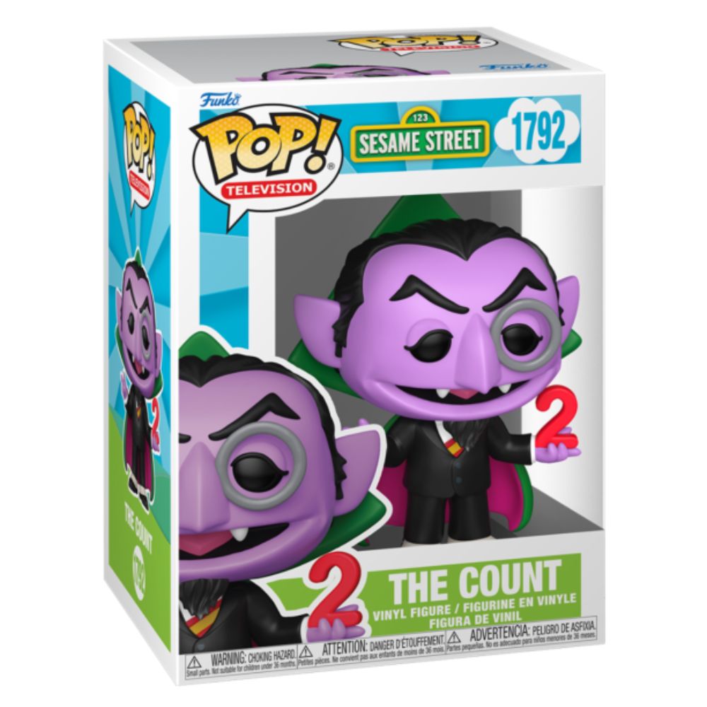 Sesame Street - The Count with the Number 2 Pop! Vinyl – Gametraders ...