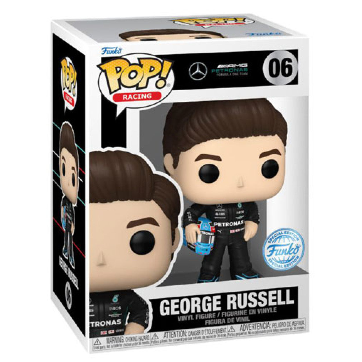Formula 1 - George Russell with Helmet US Exclusive Pop! Vinyl ...