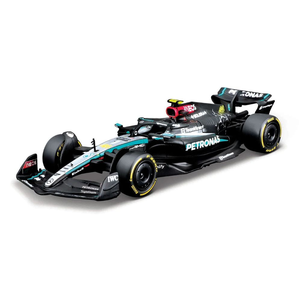 Bburago F1 without Helmet 1:43 2024 F-1 Mercedes-AMG W15 #44 Hamilton ...