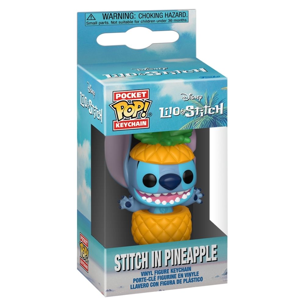 Lilo & Stitch - Stitch in Pineapple Pocket Pop! Keychain – Gametraders ...