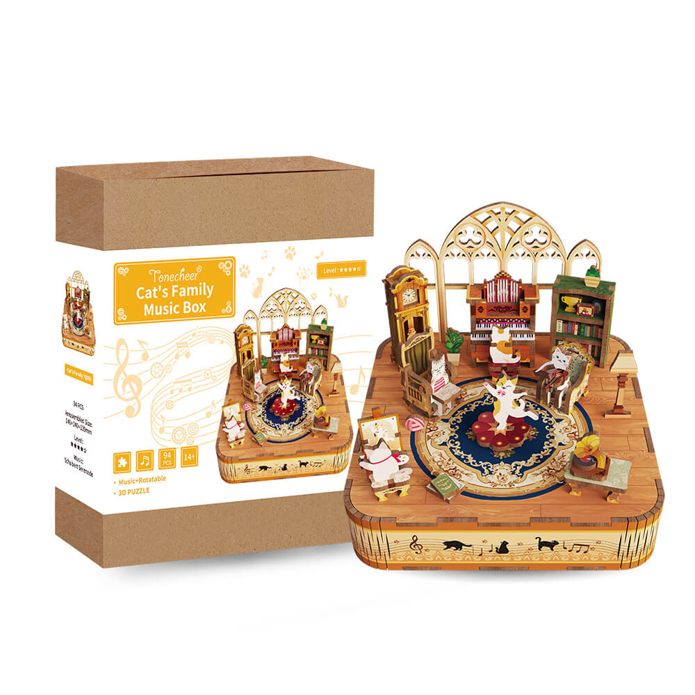 Tonecheer Cats Family Wooden Model Kit – Gametraders Rouse Hill