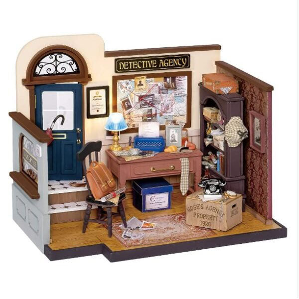 Robotime DIY Mini House Moses Detective Agency – Gametraders Rouse Hill